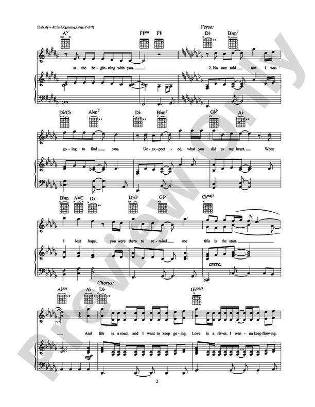 At The Beginning: Piano/Vocal/Chords: Richard Marx - Digital Sheet Music Download