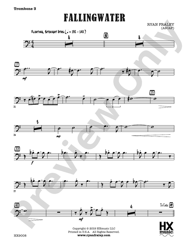 Fallingwater: Trombone 3: Trombone 3 Part: Ryan Fraley - Digital Sheet ...