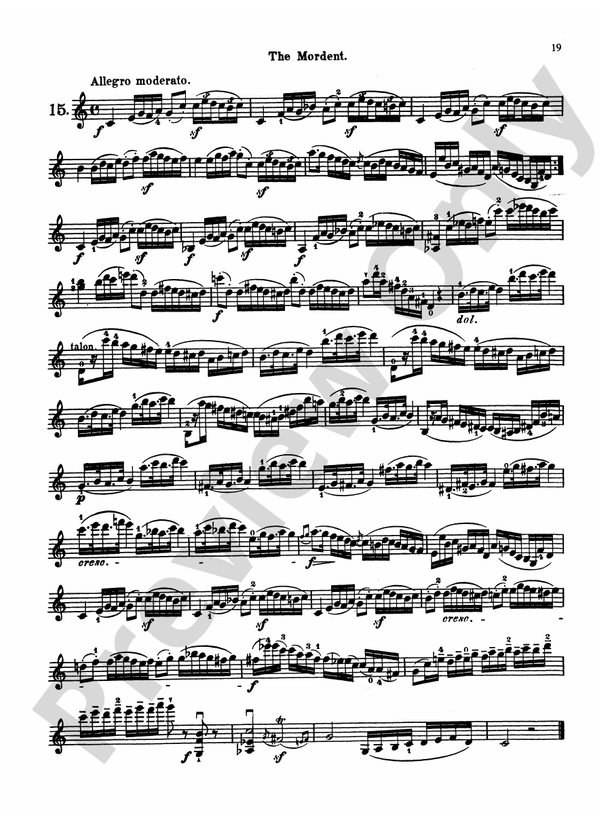 Mazas: 75 Progressive and Melodious Studies, Op. 36: 15. The Mordent ...