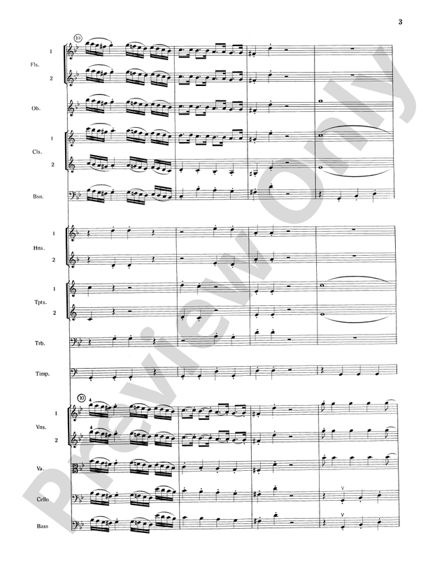 Mozart's Symphony No. 25 in G Minor, 1st & 2nd Movements: Score: Full ...