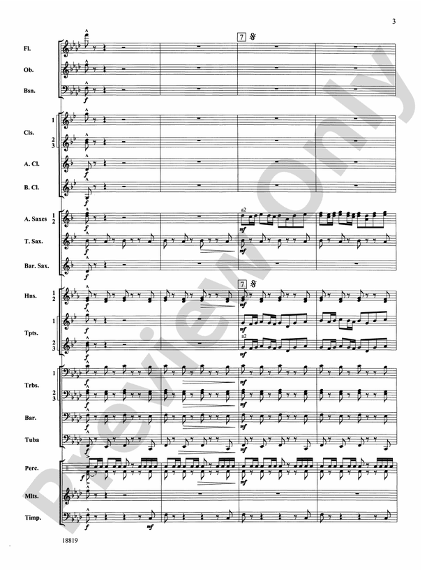 Grays Harbor March: Concert Band Conductor Score & Parts: Steve Hodges ...
