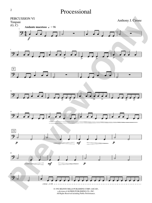 The Anthony J. Cirone Intermediate Percussion Ensemble Collection: 6th ...