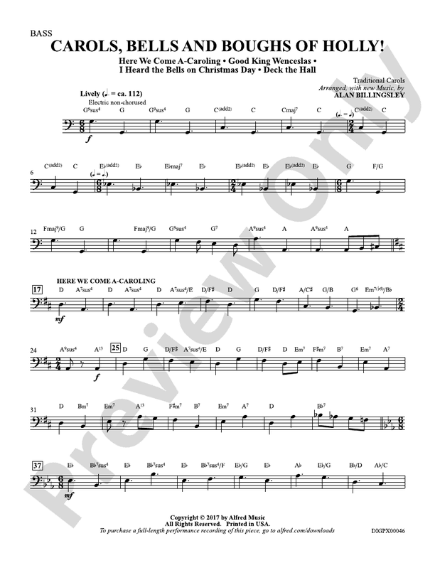 Carols, Bells, and Boughs of Holly!: String Bass: String Bass Part ...