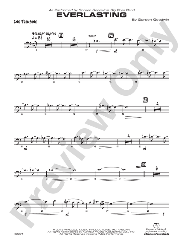 Everlasting: 2nd Trombone: 2nd Trombone Part - Digital Sheet Music Download