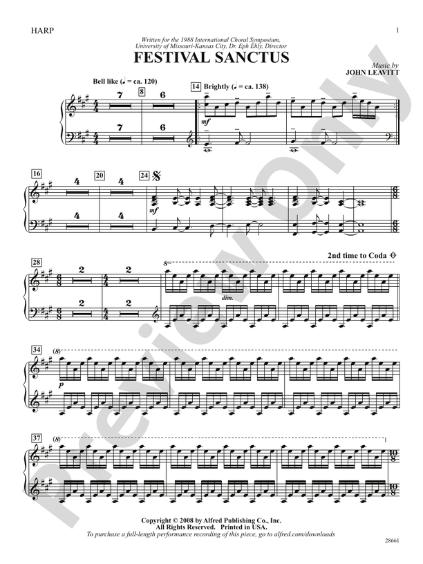 Festival Sanctus: 1st F Horn: 1st F Horn Part - Digital Sheet Music Download