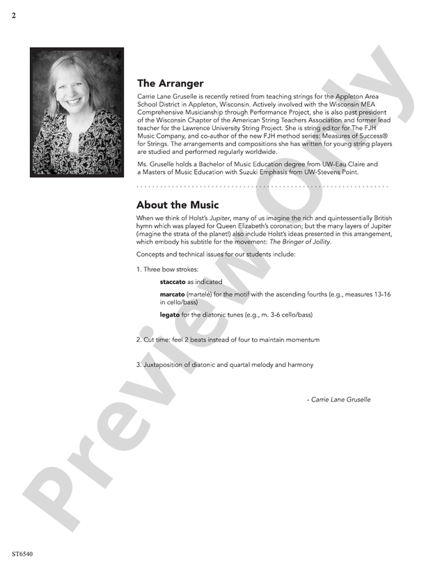 Jupiter Rising (Adapted from The Planets): Score: String Orchestra ...