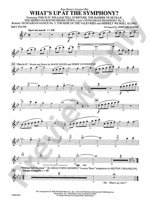 What's Up at the Symphony? Bugs Bunny's Greatest Hits (Medley): 2nd ...
