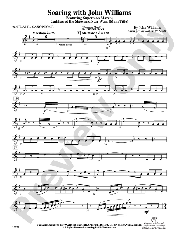 Soaring with John Williams: 2nd E-flat Alto Saxophone: 2nd E-flat Alto ...
