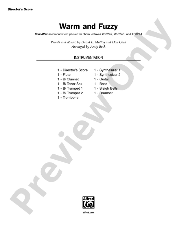 Warm and Fuzzy: Score: Choir Score - Digital Sheet Music Download