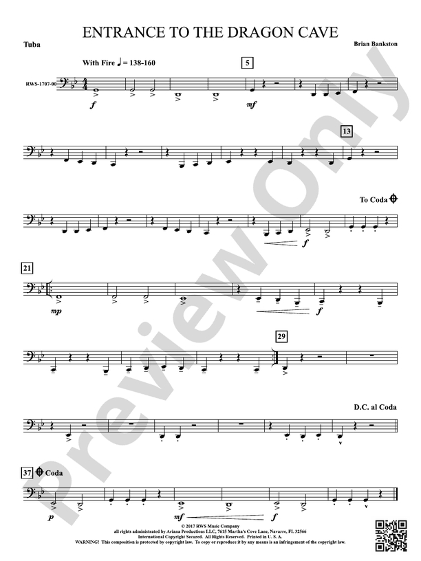 Entrance to the Dragon Cave: Tuba: Tuba Part: Brian Bankston - Digital ...