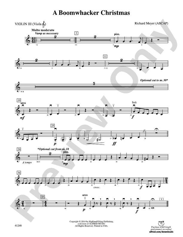 A Boomwhacker Christmas: 3rd Violin (Viola [TC]): 3rd Violin (Viola [TC ...