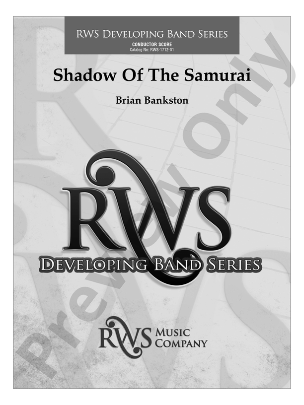 Shadow of the Samurai: Score: Concert Band Score: Brian Bankston ...