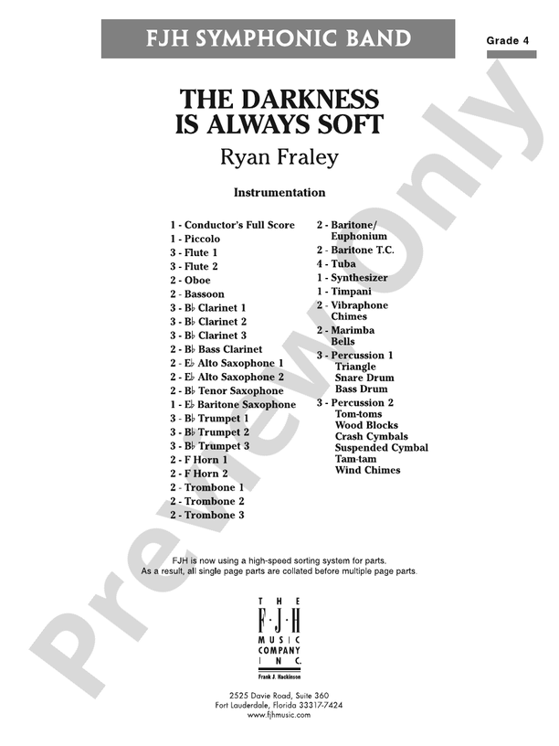 The Darkness is Always Soft: Score: : Ryan Fraley - Digital Sheet Music ...