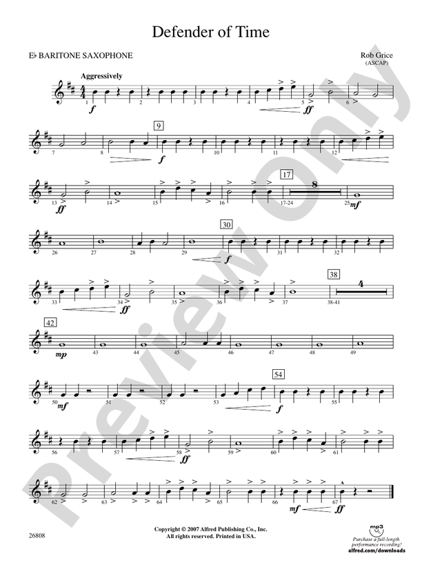 Defender of Time: E-flat Baritone Saxophone: E-flat Baritone Saxophone ...