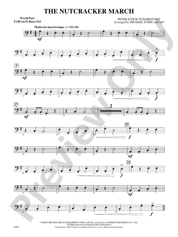 The Nutcracker March: (wp) E-flat Tuba B.C.: (wp) E-flat Tuba B.C ...