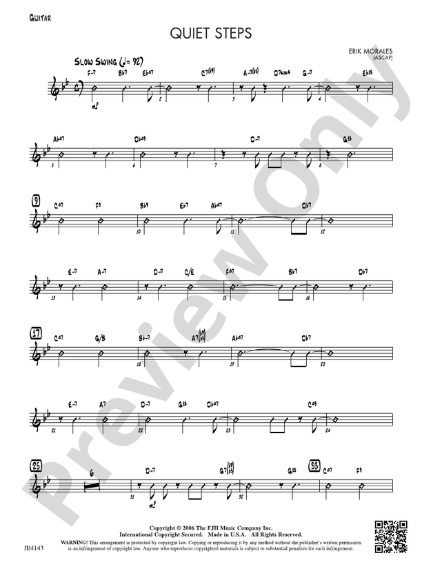 Quiet Steps: Guitar: Guitar Part: Erik Morales - Digital Sheet Music ...