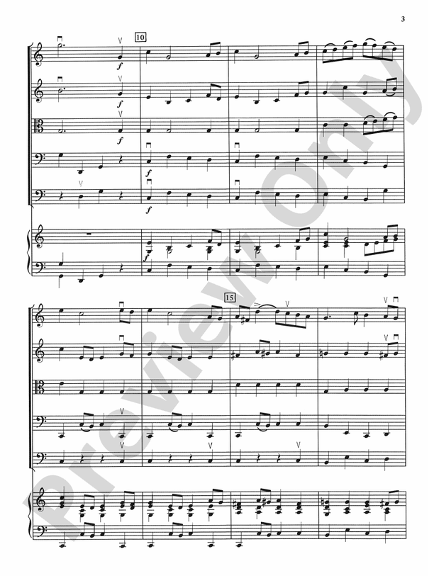 Bach Suite: Score: String Orchestra Score - Digital Sheet Music Download