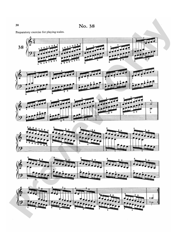 Hanon: The Virtuoso Pianist (Volume II): No. 38 Part - Digital Sheet Music Download