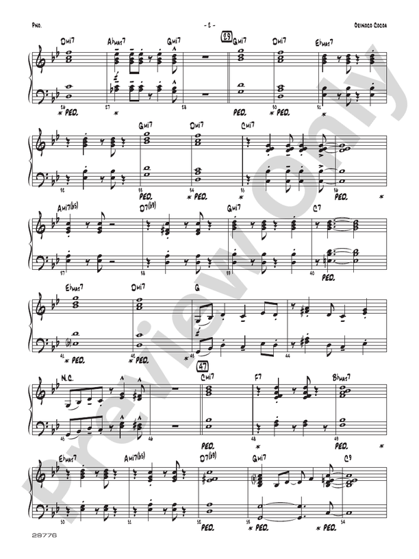 Orinoco Cocoa: Piano Accompaniment: Piano Accompaniment Part - Digital ...