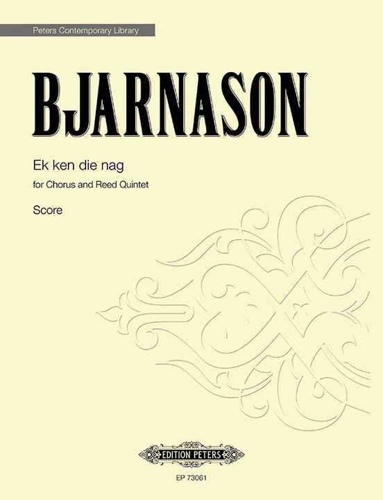 Ek ken die nag: Choral Conductor Score: Daníel Bjarnason | Sheet Music
