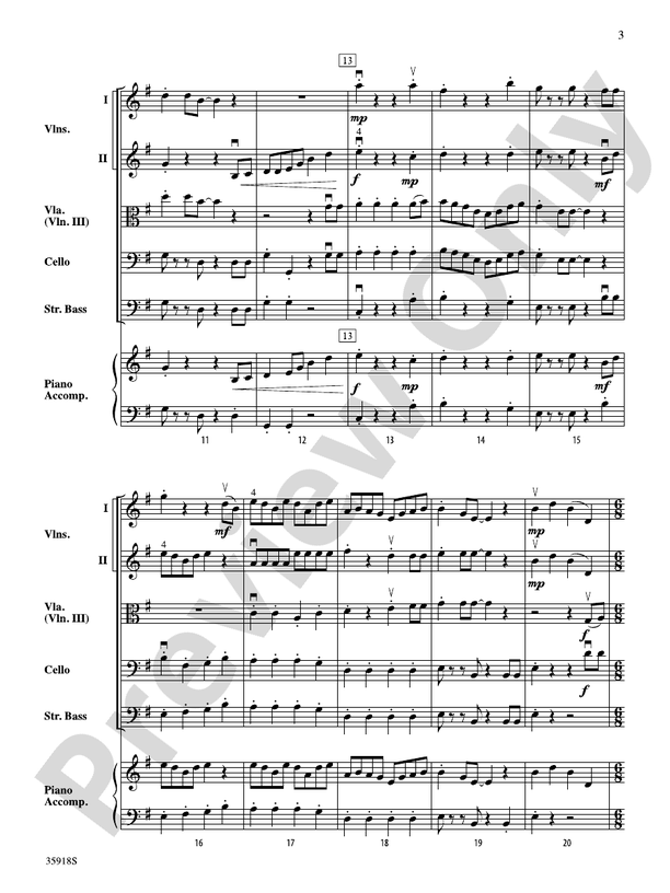 Shanghai Hornpipe: String Orchestra Conductor Score & Parts: Keith ...