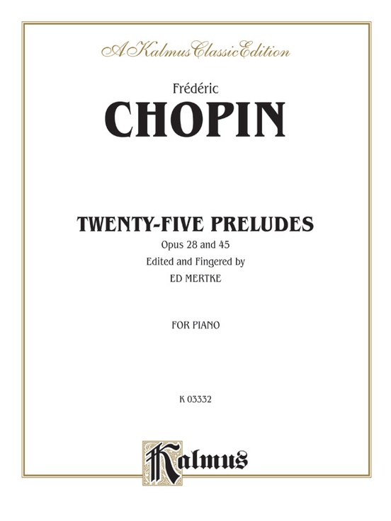 Chopin: Preludes (Ed. Eduard Mertke): Piano Book: Frédéric Chopin - Digital Sheet Music Download