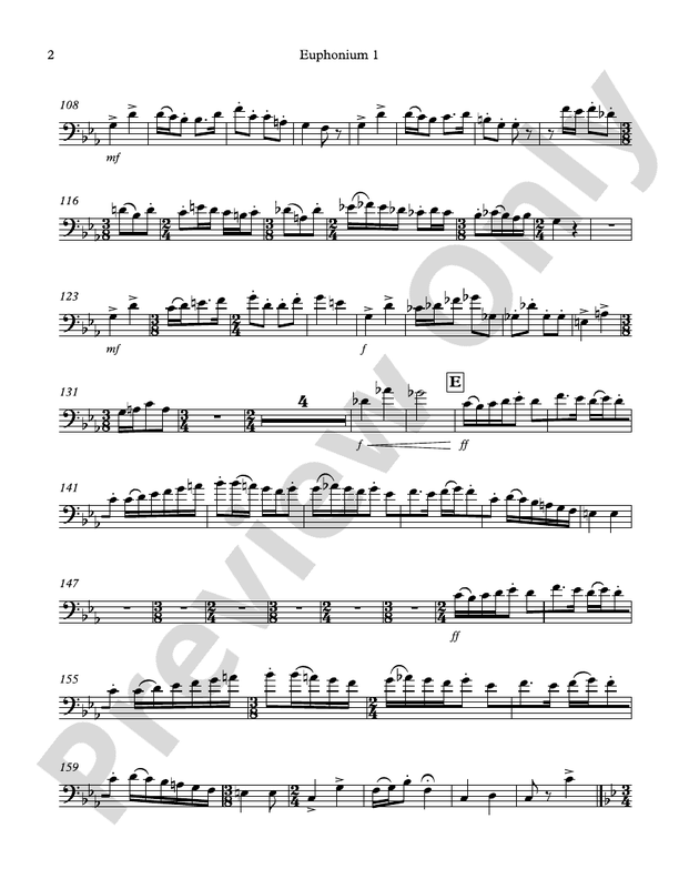 Modal Tune: 1st Euphonium: 1st Euphonium Part - Digital Sheet Music Download