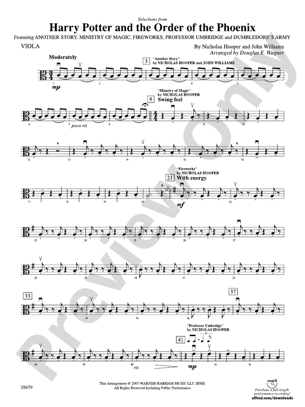 Harry Potter and the Order of the Phoenix, Selections from: Viola ...