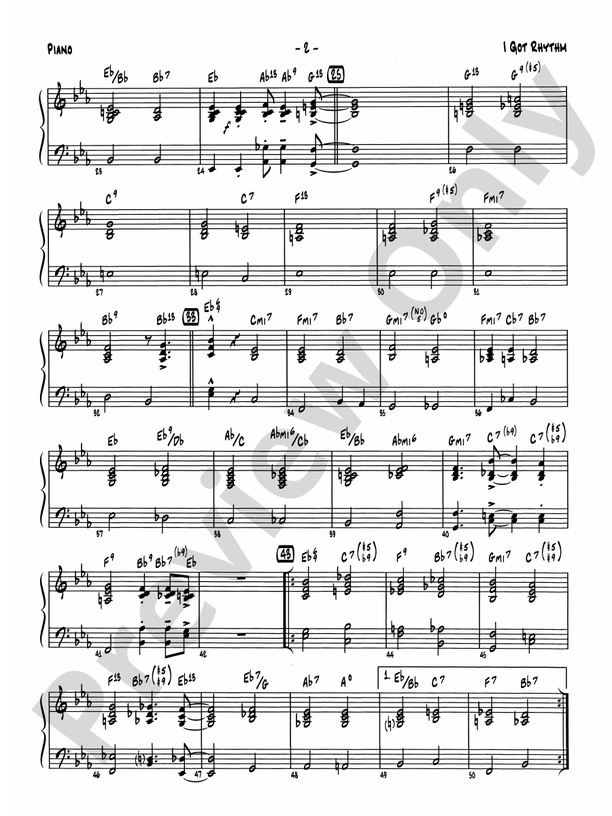 I Got Rhythm: Piano Accompaniment: Piano Accompaniment Part - Digital ...