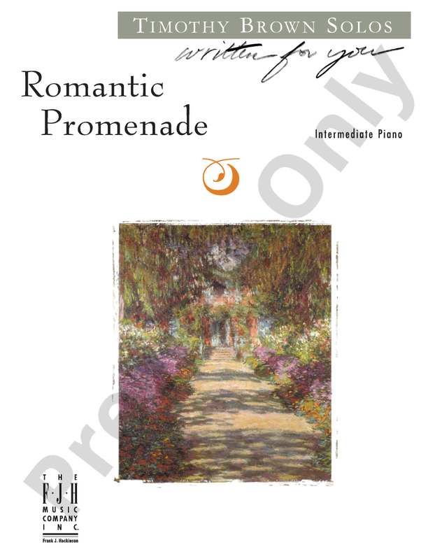 Romantic Promenade: Piano: Timothy Brown - Digital Sheet Music Download