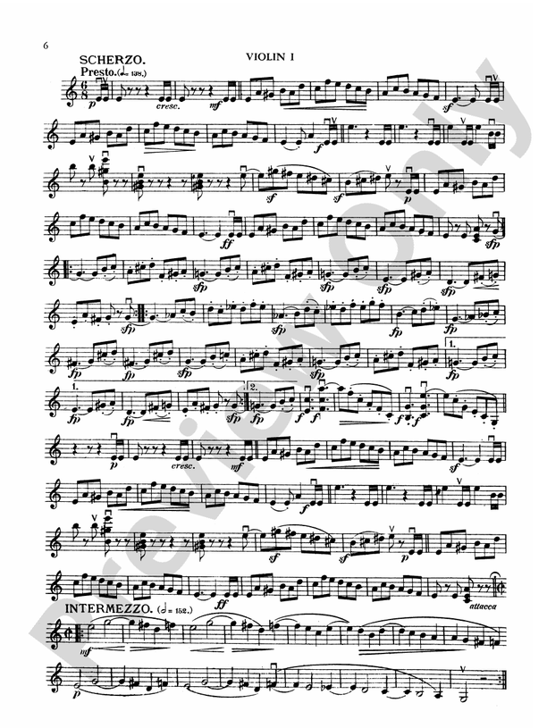 String Quartets, Op. 41, Nos. 1, 2 & 3: 1st Violin: 1st Violin Part - Digital Sheet Music Download
