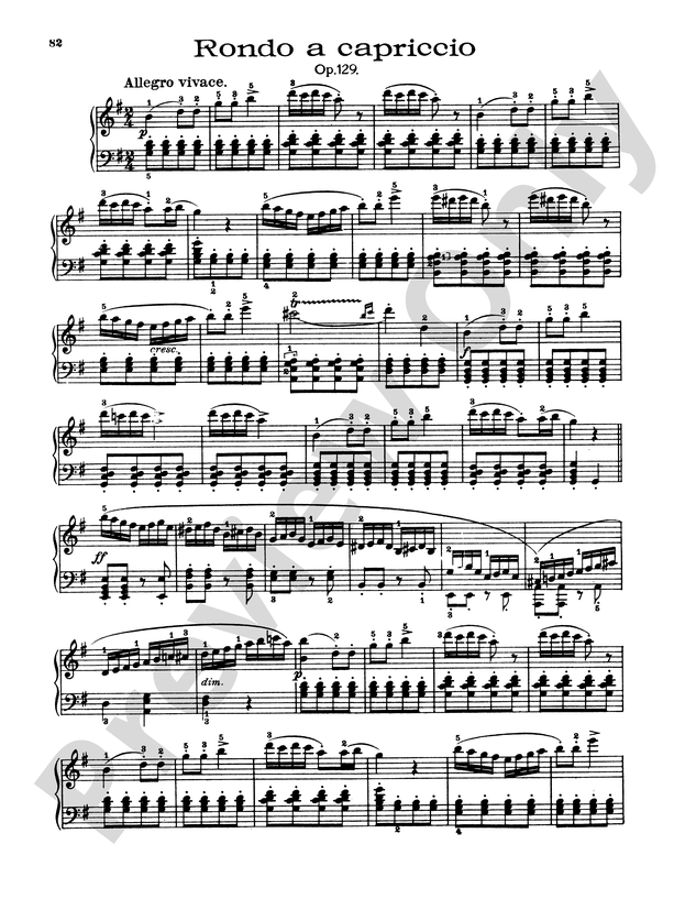 Beethoven: Various Piano Works, Including Complete Bagatelles: Rondo a capriccio, Op. 129 Part ...