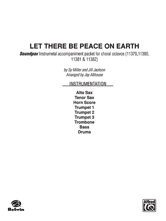Let There Be Peace on Earth: Choral Octavo SoundPax: Jill Jackson - Digital Sheet Music Download
