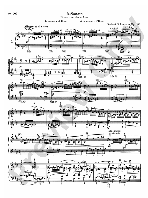 Schumann: Three Sonatas for the Young, Op. 118: Sonata, In Memory of ...