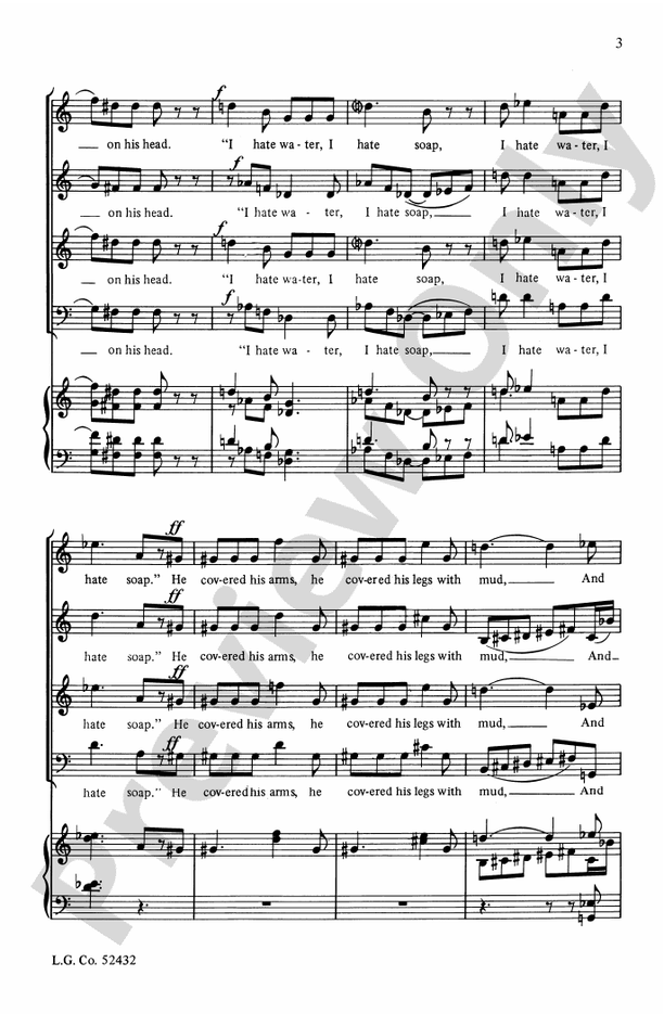 Timothy (from The Way They Are): SATB Choral Octavo: Samuel Adler ...