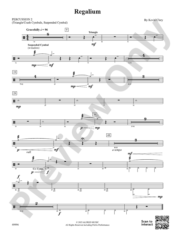 Regalium: 2nd Percussion: 2nd Percussion Part - Digital Sheet Music ...