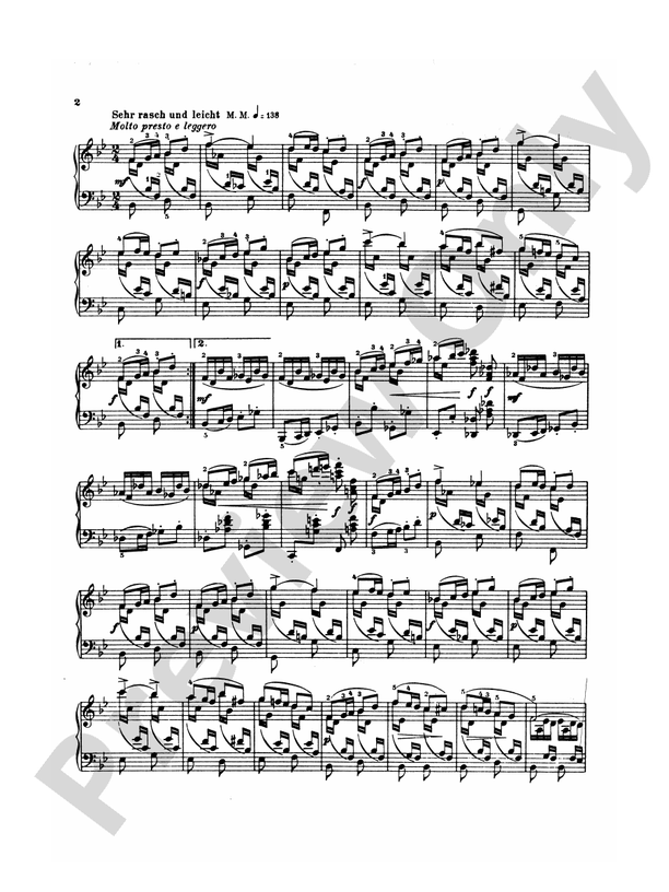 Schumann: Complete Works (Volume IV): Op. 20, Humoresque in B flat Major Part - Digital Sheet ...