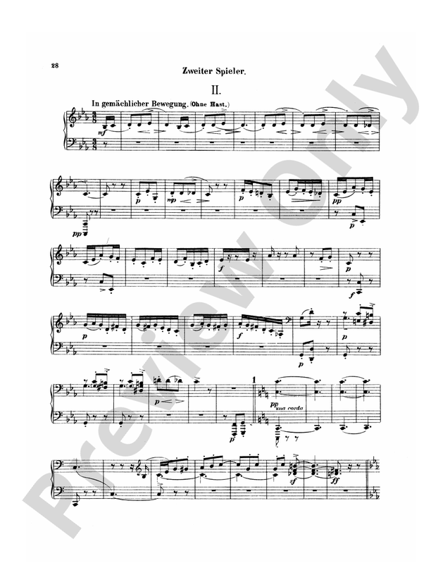 Mahler: Symphony No. 4, in G Major: II. In gemächlicher Bewegung Part - Digital Sheet Music Download