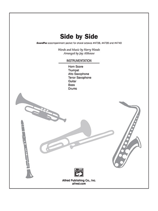 Side by Side: E-flat Alto Saxophone: E-flat Alto Saxophone Part - Digital Sheet Music Download