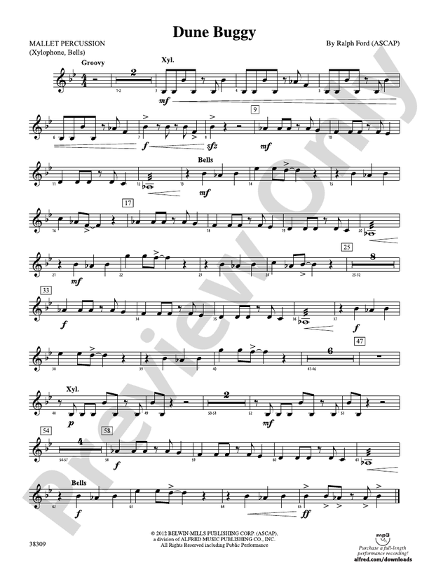 Dune Buggy: Mallets: Mallets Part - Digital Sheet Music Download