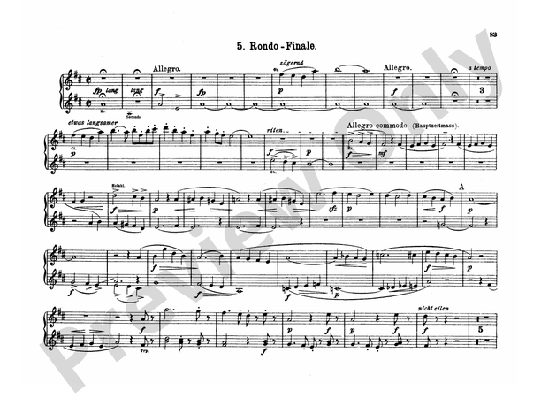 Mahler: Symphony No. 5, in E Major: 5. Rondo-Finale Part - Digital ...