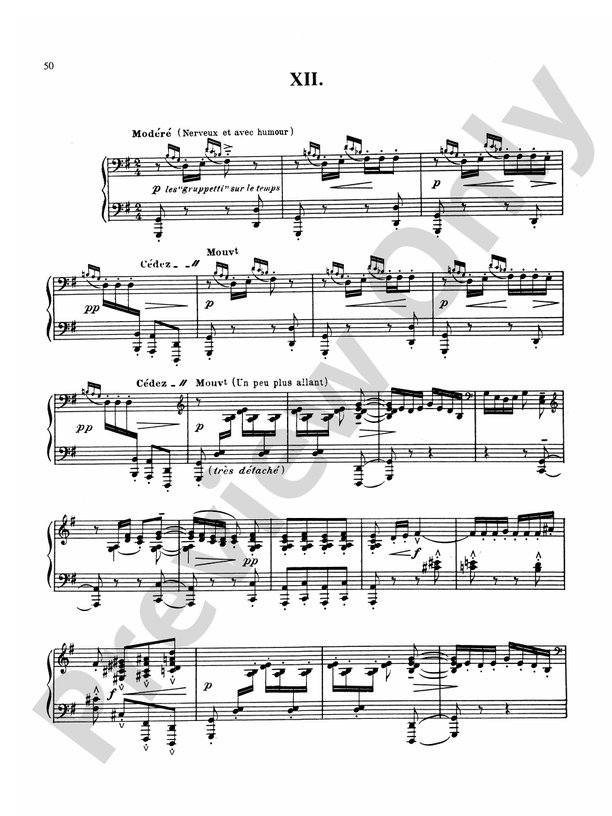 Debussy: Preludes-- Books I & II Complete: Book I, 12. Minstrels Part ...