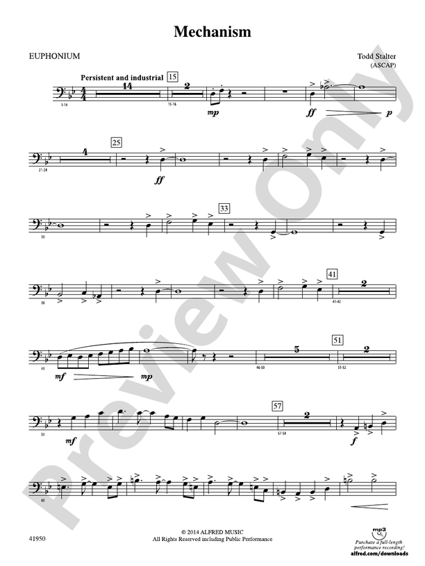 Mechanism: Baritone B.C.: Baritone B.C. Part - Digital Sheet Music Download