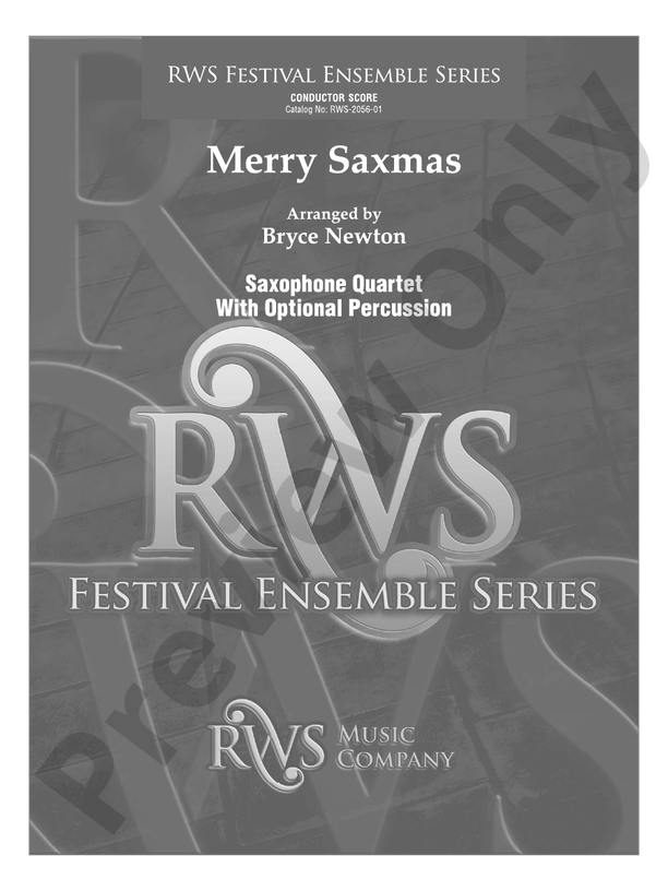 Merry Saxmas: Saxophone Quartet Conductor Score & Parts - Digital Sheet ...