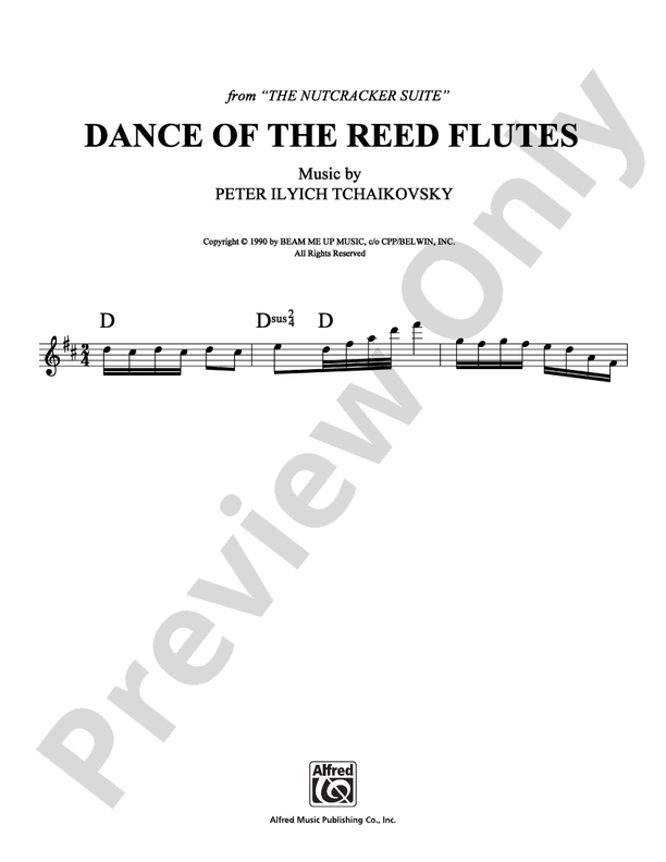 Dance of the Reed Flutes from the Nutcracker Suite: Lead Sheet: Piotr ...