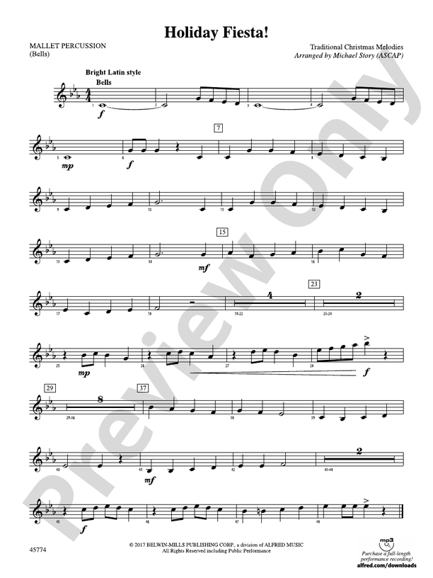 Holiday Fiesta!: Mallets: Mallets Part - Digital Sheet Music Download