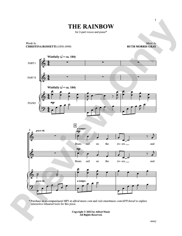 The Rainbow: : Ruth Morris Gray - Digital Sheet Music Download