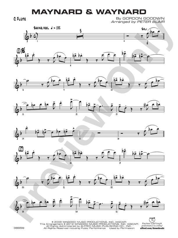 Maynard & Waynard: Flute: Flute Part - Digital Sheet Music Download