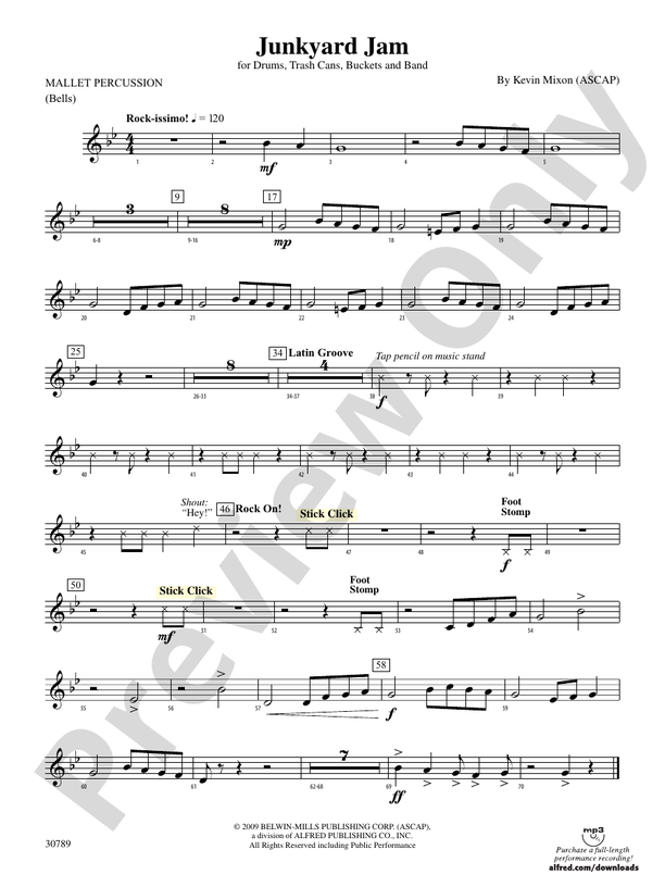 Junkyard Jam: Mallets: Mallets Part - Digital Sheet Music Download