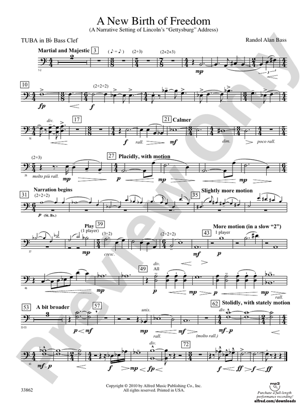 A New Birth of Freedom: (wp) B-flat Tuba B.C.: (wp) B-flat Tuba B.C ...
